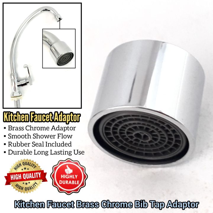 Kitchen Faucet Brass Chrome Bibtap Water Bib Tap Adaptor | Lazada