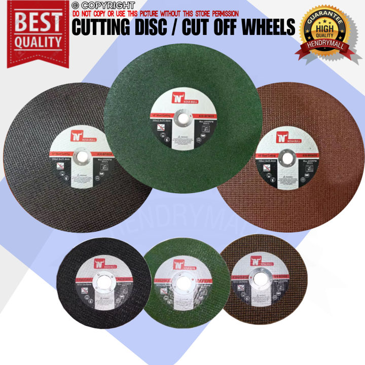 NOVA BULL HEAVY DUTY THIN RESIN CUTTING DISC CUT OFF WHEEL 4" & 14 ...