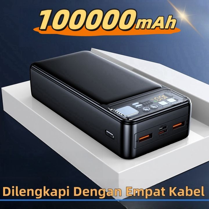 oog Power Bank 66W dengan kapasitas 100000mAh yang besar, 100% original ...