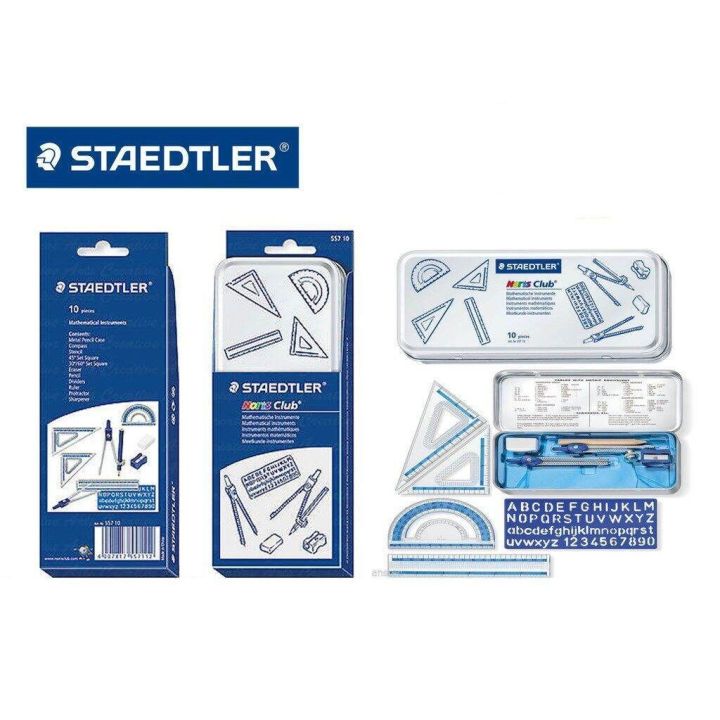 Staedtler Mathematical Instruments Geometry Stationery Math Set 55710 ...