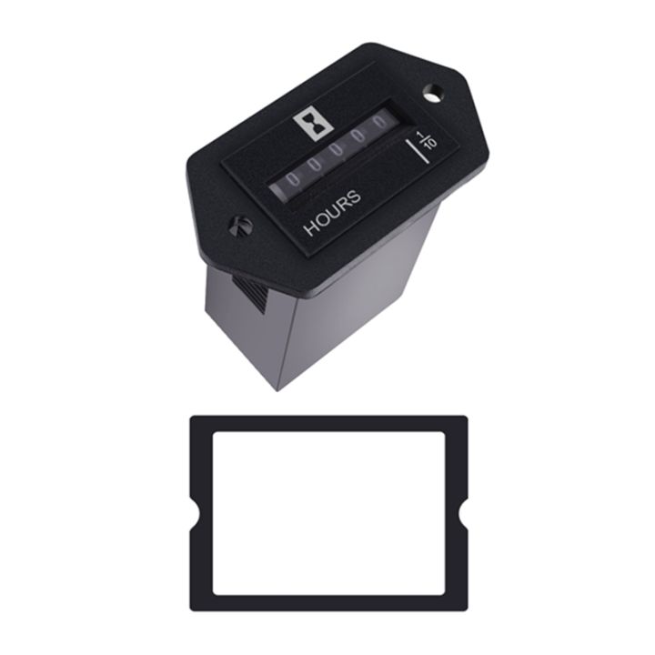 (UKYF) DC10V-80V Mechanical Hour Meter - Hourmeter for Engine Generator ...