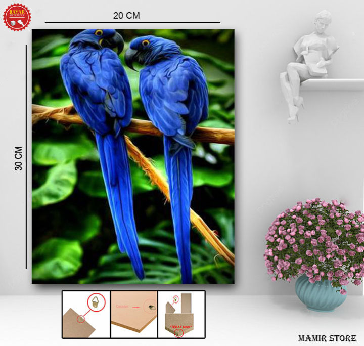 POSTER KAYU TEMA BURUNG KAKATUA | Lazada Indonesia