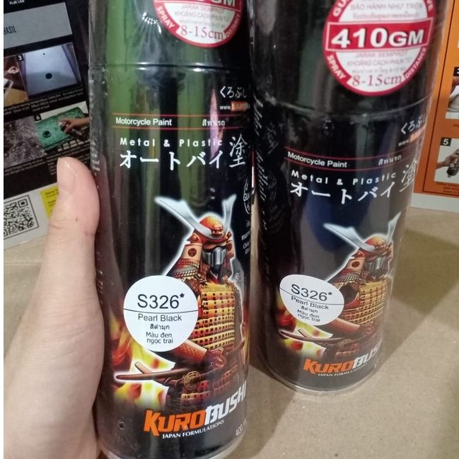 Samurai Paint Kurobushi Cat Semprot Pilox Pilok Warna Hitam Metalik / Pearl Black (S326*) 400ml ...