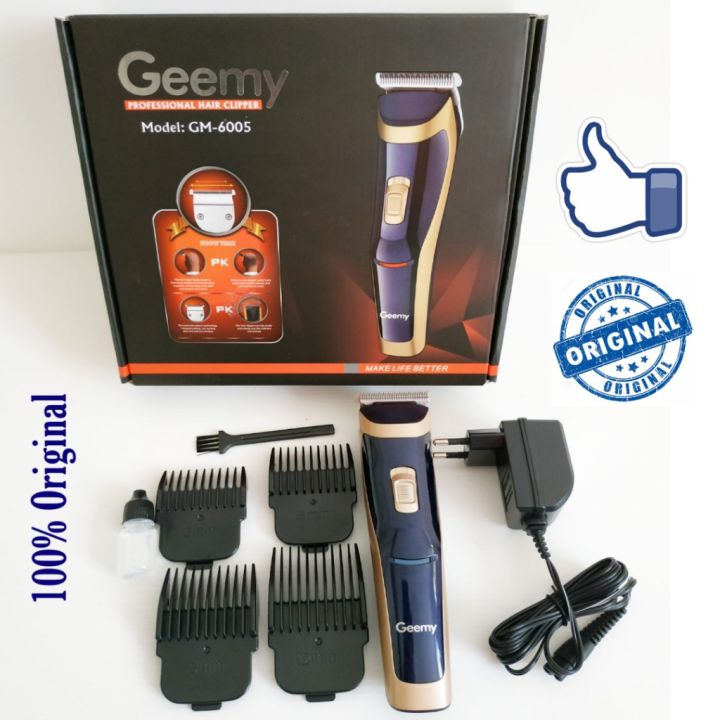 Geemy Original GM-6005 Professional Hair Clipper Shaver Trimmer Cutter ...