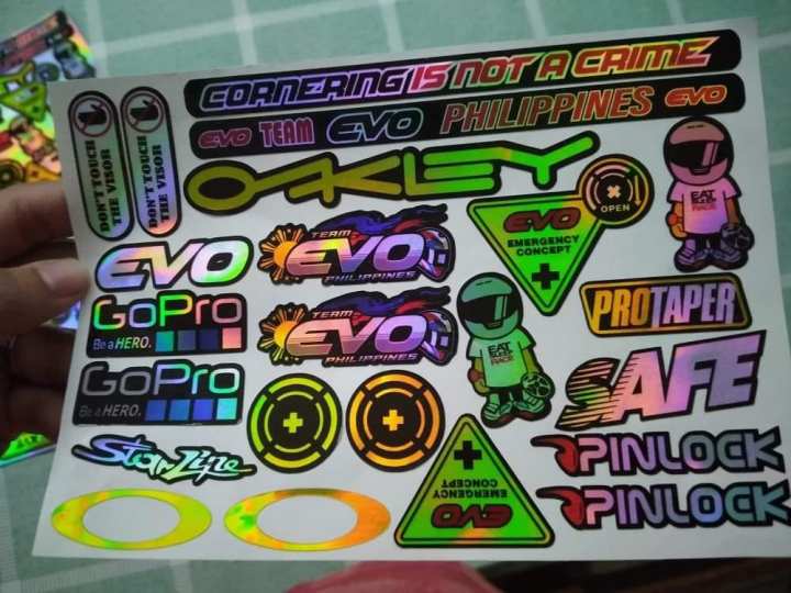 EVO Visor Vinyl Waterproof Sticker | Lazada PH