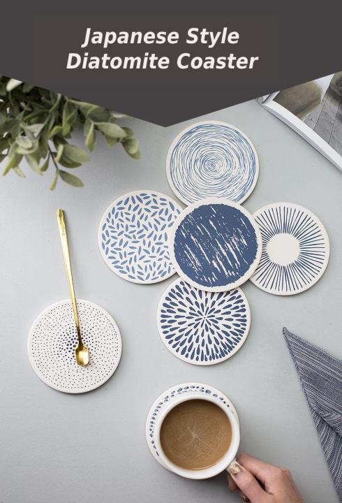 🔥 SG READY STOCK🔥 Japanese Style Coaster Trending Diatomite Super ...