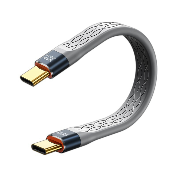 USB4 Data Cable 40Gbps USB C to Type C Short Cable PD 240W 8K 60Hz for 3/4 15 Pro Max SSD ...