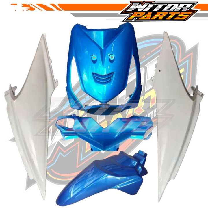 Full body halus Honda beat karbu putih biru muda / cover body beat lama ...