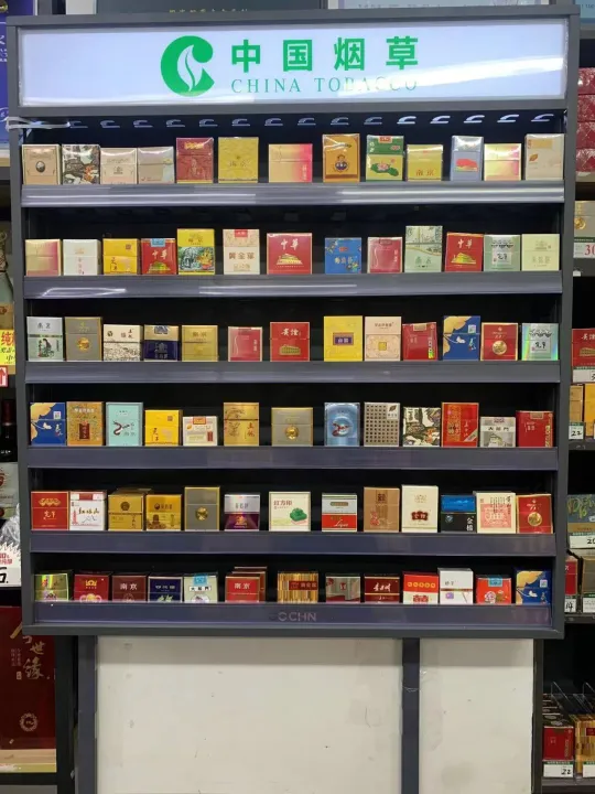 Wall-mounted supermarket cigarette counter convenience store cigarette ...