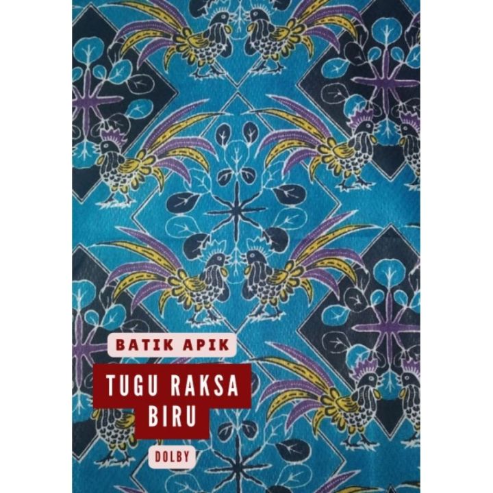 Kain Batik Motif Tugu Raksa Biru | Batik Khas Kabupaten Tangerang ...