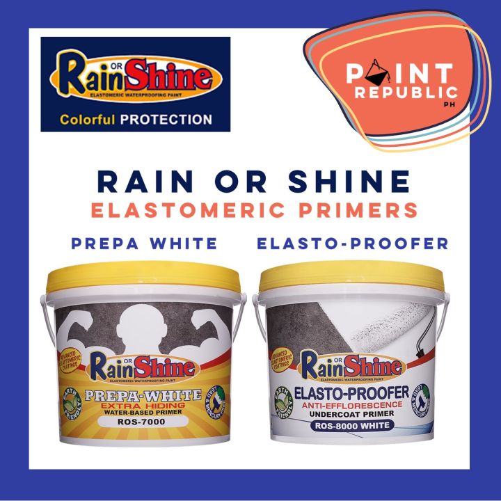 Rain or Shine Elastomeric Primers (ROS-7000 Prepa White / ROS-8000 ...