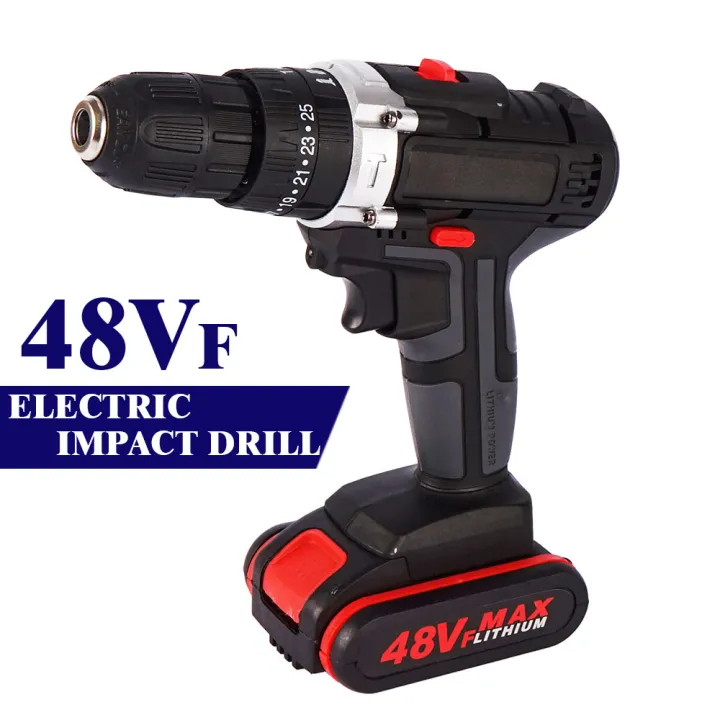 【Wireless】 48vf Mini Electric Drill Impact Drill Drill Wrench Electric ...