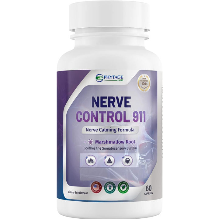 Phytage Labs Nerve Control 911 - Natural Plant Based Nerve Health ...
