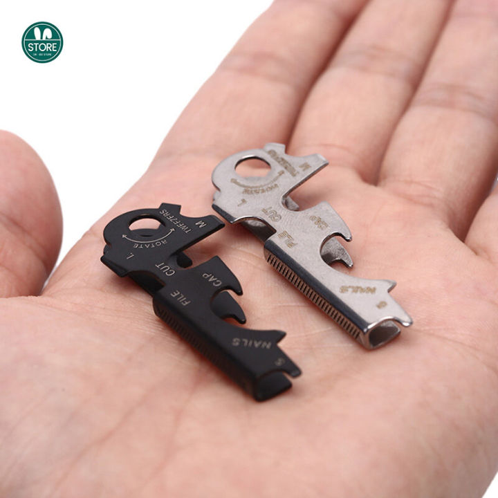 Gear keychain carabiner 8 tool in 1 key ring multipurpose multifunction ...