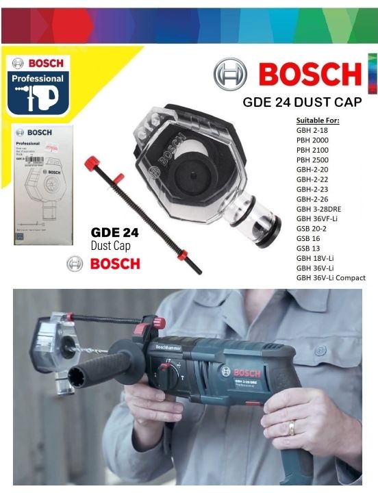 Bosch GDE 24 Professional Dust Cap Extractor Attachment | Lazada