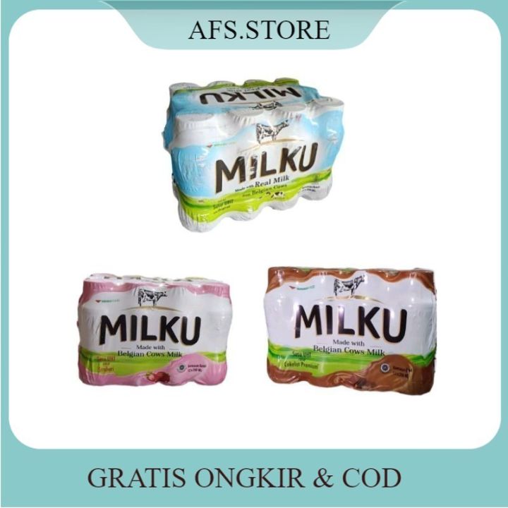 SUSU MILKU UHT 200ml 1 PACK ISI 12 BOTOL ORIGINAL TERMURAH | Lazada ...