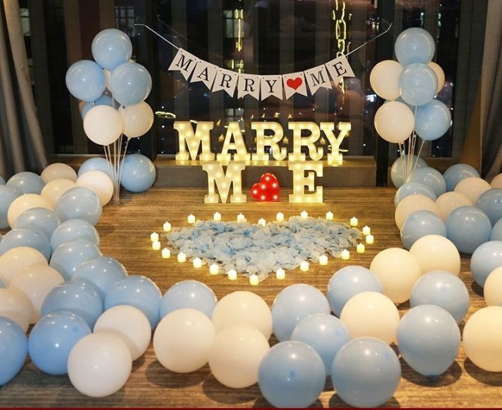 FebuLuv 💕 BLUE ROMANTIC MARRY ME PROPOSAL PACKAGE | Lazada