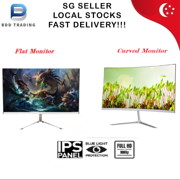 👍CHEAPEST!👍 Straight Curved monitors 24/27/32 Inch Full HD 60Hz Led ...