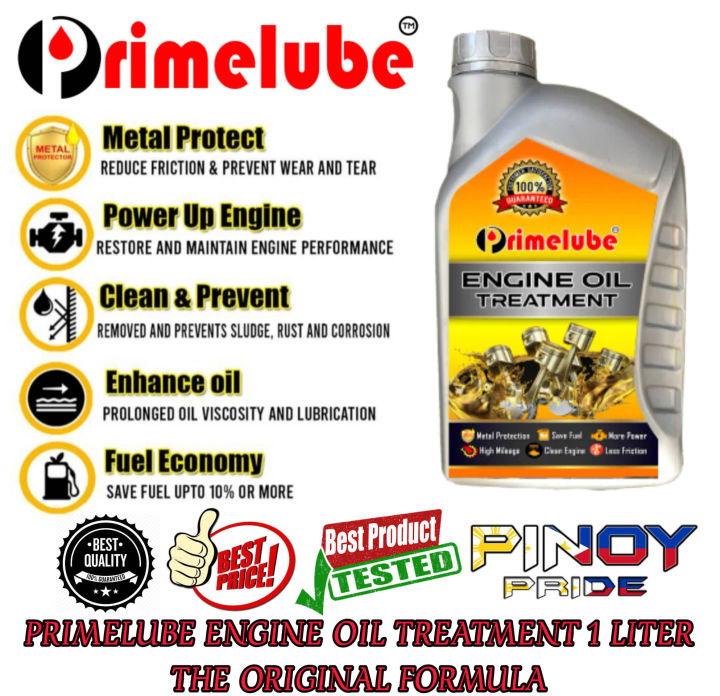 Pinoy PrimeLube Engine Oil Treatment or Engine Oil Additives 1 Liter ...