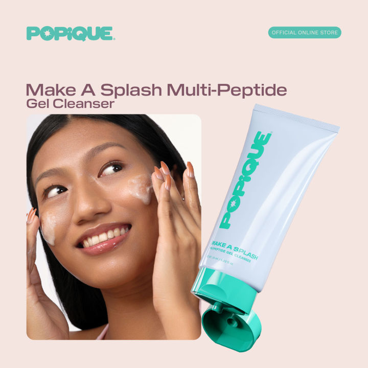 Popique Make A Splash Multi-Peptide Gel Cleanser | Lazada PH