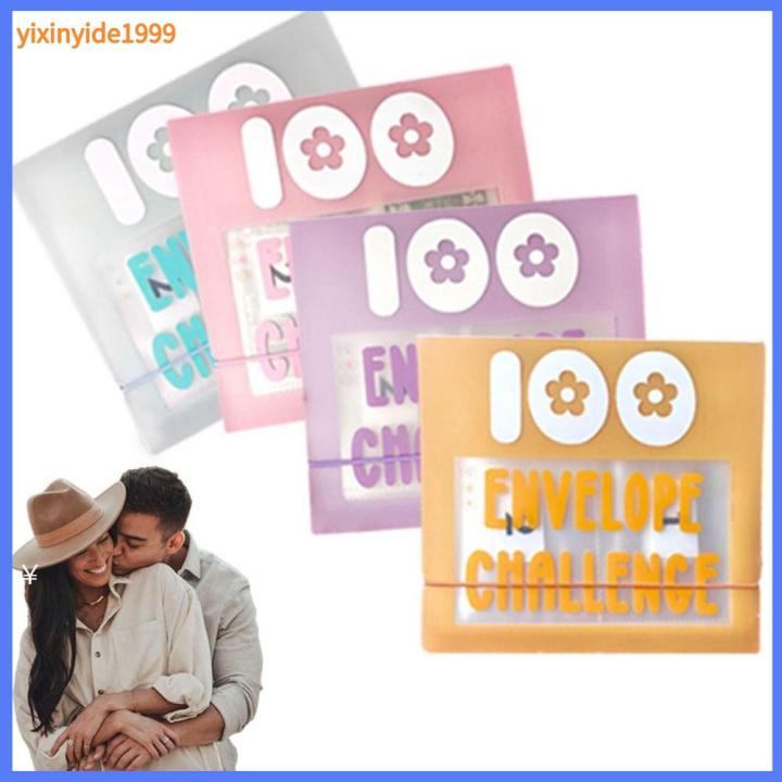 YIXINYIDE1999 PVC 100 Envelope Challenge Binder Saving Challenge ...