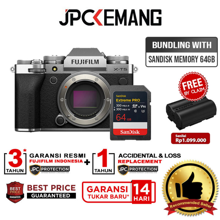 Fujifilm XT5 Body Only Fuji X-T5 XT 5 Mirrorless Camera JPC KEMANG GARANSI RESMI | Lazada Indonesia