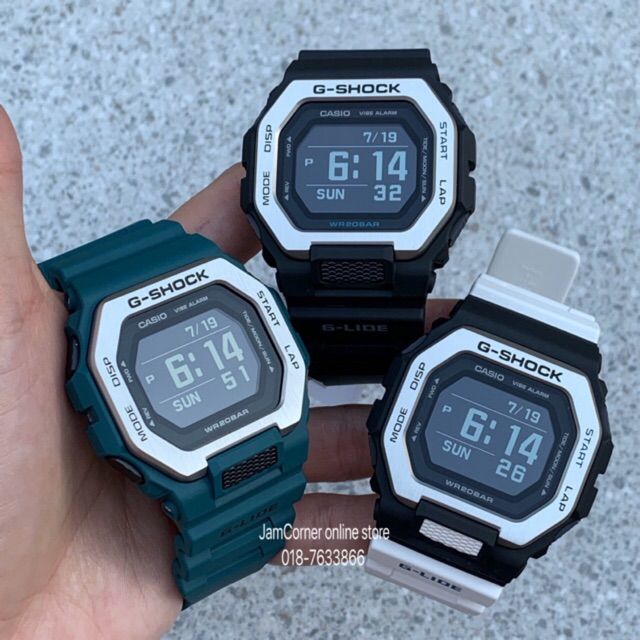 READY STOCK 100% ORIGINAL CASIO G-SHOCK GBX-100 G-LIDE lineup SERIES BLACK/WHITE/BLUE | Lazada