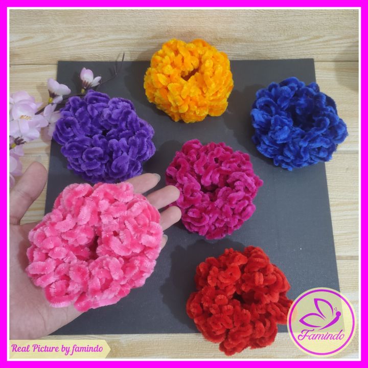 famindo - [ 1 Pcs ] Kunciran Korea Besar / Kuncir Jepit Rambut Wanita ...