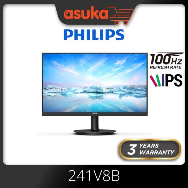 Philips 241V8B/271V8B 24/27" IPS 100Hz 4ms LED Monitor (VGA/ HDMI/ AUXO ...
