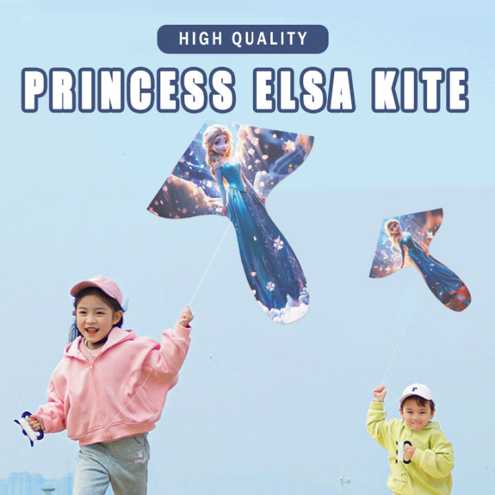 Nice Princess Elsa Kite Three-Dimensional Kite Children Breeze Easy ...