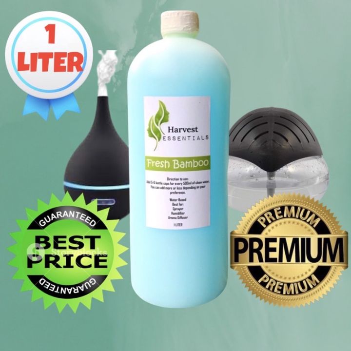 Fresh Bamboo Premium Water Based Essential Oil Air Freshener 1L Harvest Essentials | Lazada PH