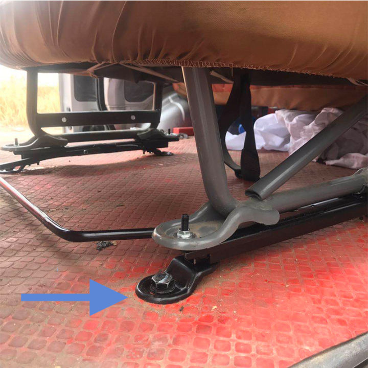 Automobile seat feet front row rear row modified slide rail fixed ...