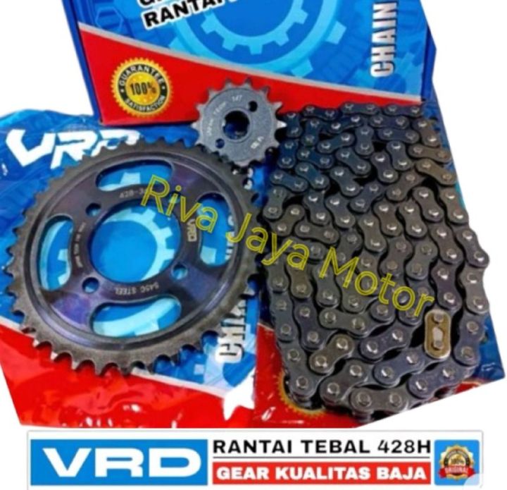 Gear Set Gir Paket Suzuki Smash New Smash Lama Smash Titan Shogun 110 Shogun 125 FL SP Vrd 428h ...