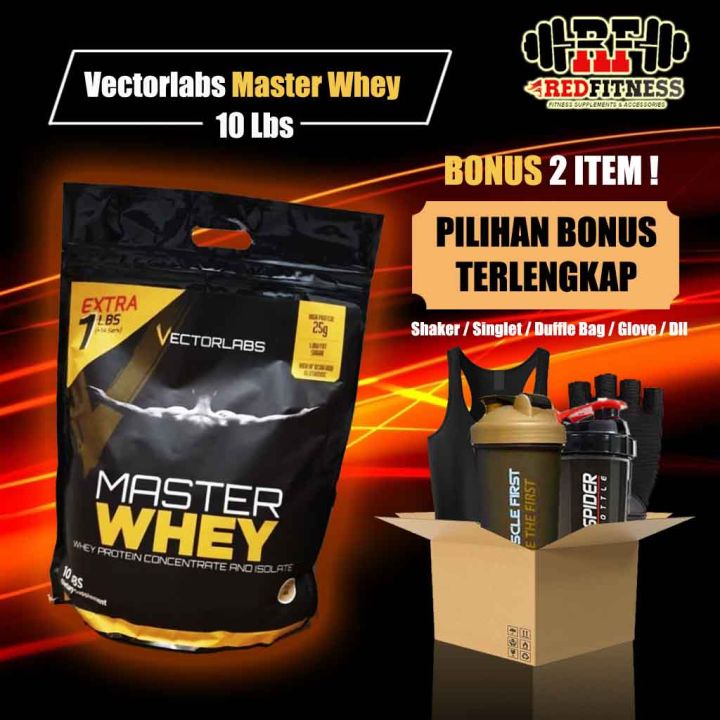Vector Labs Master Whey 10 lbs (4.5 Kg) / Vectorlabs Protein 4500 gr 10 ...