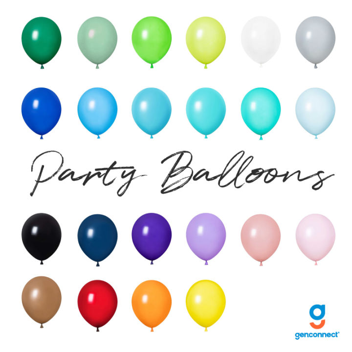 Helium Balloon Thick 12inch Latex Balloons Mix Colour Colourful ...