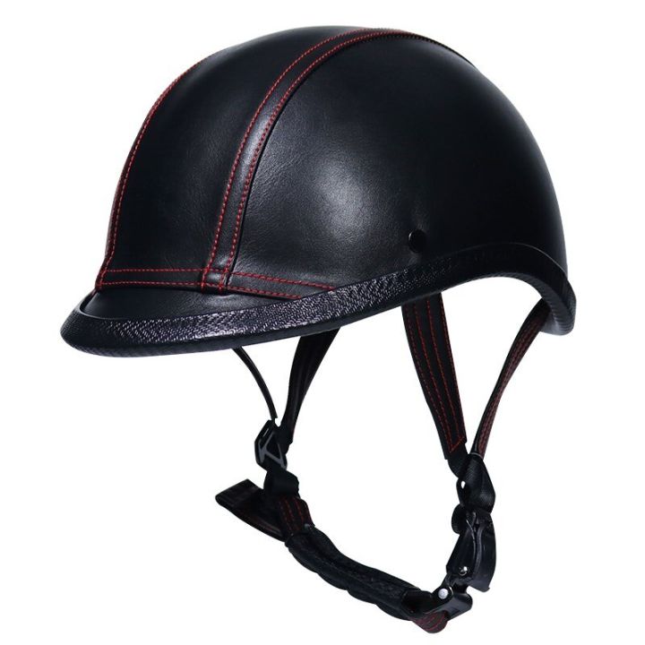 Motorcycle Helmet Vintage Half Face Helmet Retro German Chopper Cruiser ...