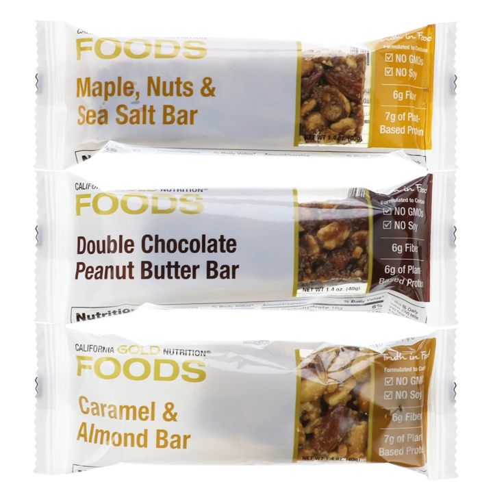 [PRE-ORDER] NUTRITION FOODS SAMPLE SNACK BAR PACK 3 BARS BY CALIFORNIA ...