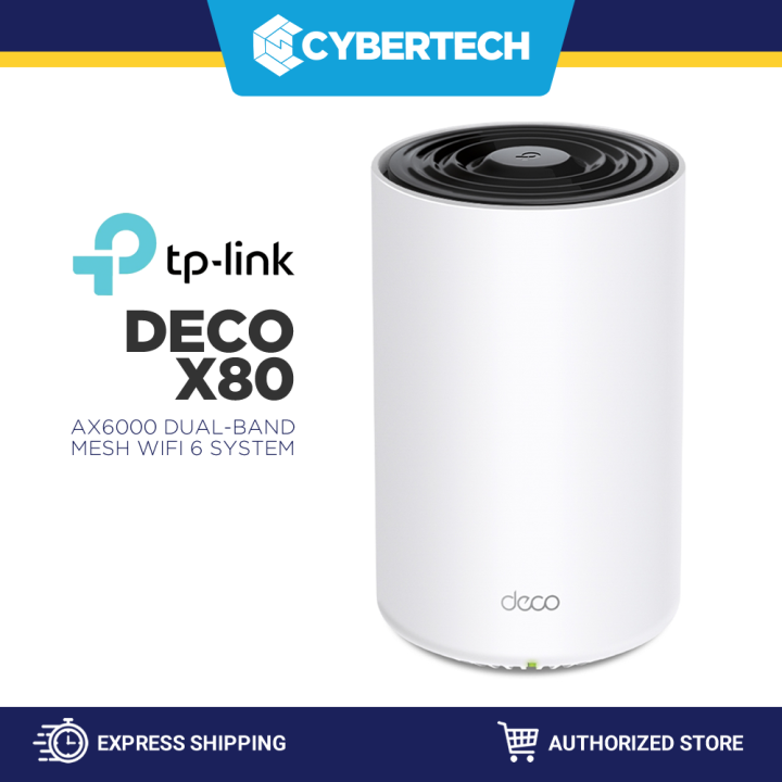 Cybertech TP-Link Deco X80 AX6000 Dual-Band Mesh WiFi 6 System | Lazada PH Cybertech TP-Link Deco X80 AX6000 Dual-Band Mesh WiFi 6 System | Lazada PH