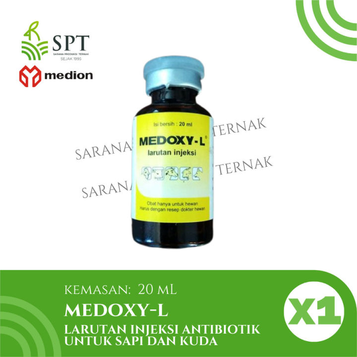 MEDION MEDOXY L 20 mL LARUTAN INJEKSI OBAT ANTIBIOTIK SAPI KUDA ...