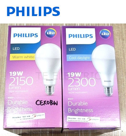 PHILIPS 19W E27 LED BULB A80 240V HIGH LUMEN LIGHT DAYLIGHT / WARMWHITE ...