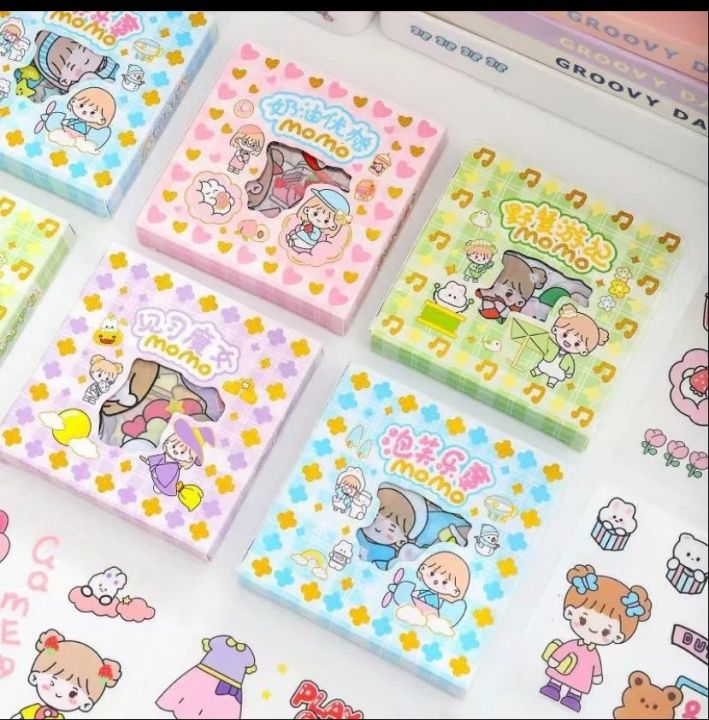 sticker Momo original 100pcs stiker viral Momo kotak ori | Lazada Indonesia