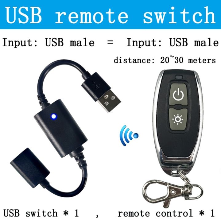 Usb ไร้สายรีโมทคอนโทรลสวิตช์433Mhz RF พัดลมโคมไฟ USB ที่ใส่แบตเตอรี่ที่ ...