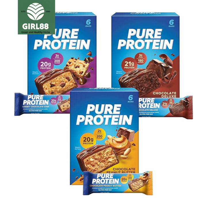Pure Protein Bar (12 Bars/Box) - High Protein, Nutritious Snacks for ...