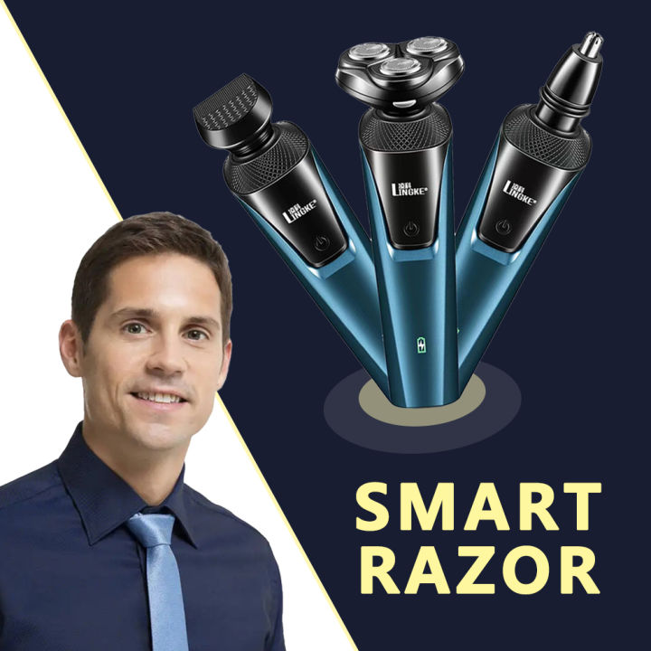 【COD】LINGKE 3 In 1 Shaver For Men rechargeable Multi-function ...