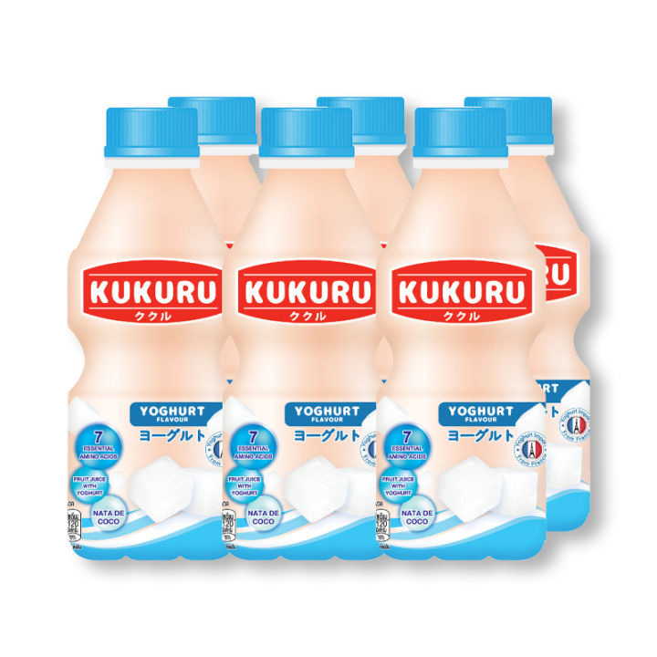[ส่งฟรี!!!] คูคูรุ เครื่องดื่มโยเกิร์ตและวุ้นมะพร้าว รสออริจินัล 280 มล. x 6 ขวดKukuru Original ...