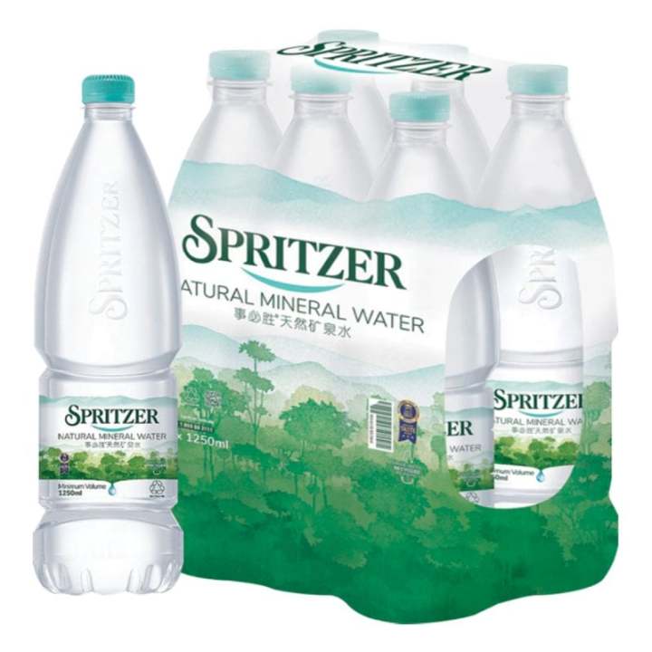 1.25L x 6 Spritzer Natural Mineral Water-Shrink Wrap-Icon | Lazada
