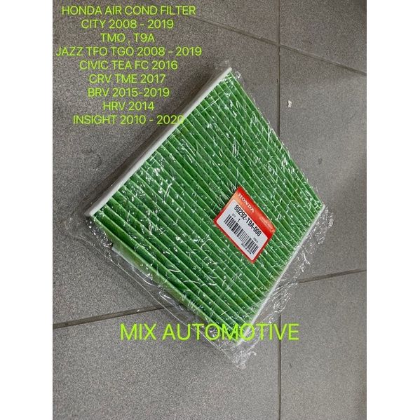 CABIN AIR COND FILTER HONDA CITY 2008-2019 JAZZ T5A TGO CIVIC FC TEA ...