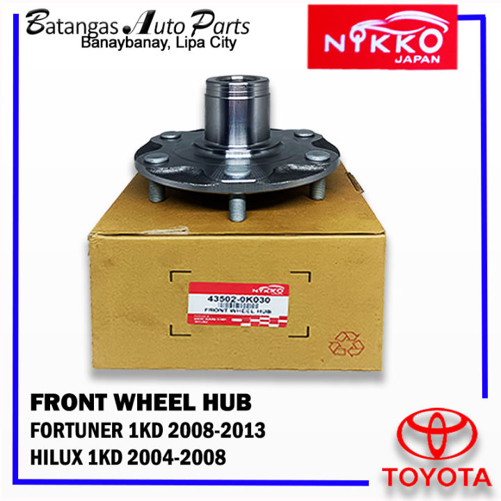 NIKKO FRONT WHEEL HUB TOYOTA FORTUNER 1KD 2008-2013 HILUX 1KD 2004-2008 ...