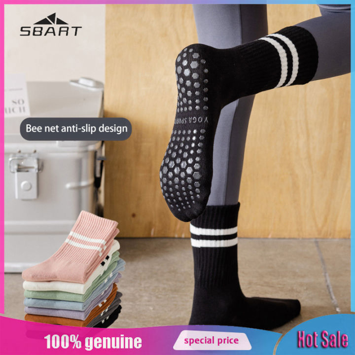 SBART ถุงเท้าโยคะกับกางเกงปลาฉลามกันลื่นมืออาชีพผู้หญิงท่อกลางพิลาทิส ...