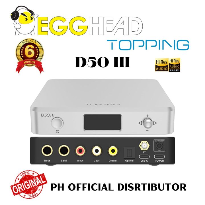Topping D50 III HiFi DAC Preamplifier with Remote Control | Lazada PH